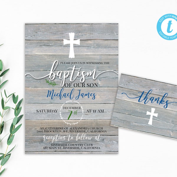 Rustic Baptism - Etsy