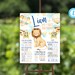 EDITABLE Lion Dreamland Birthday Board Lion Board Birthday - Etsy