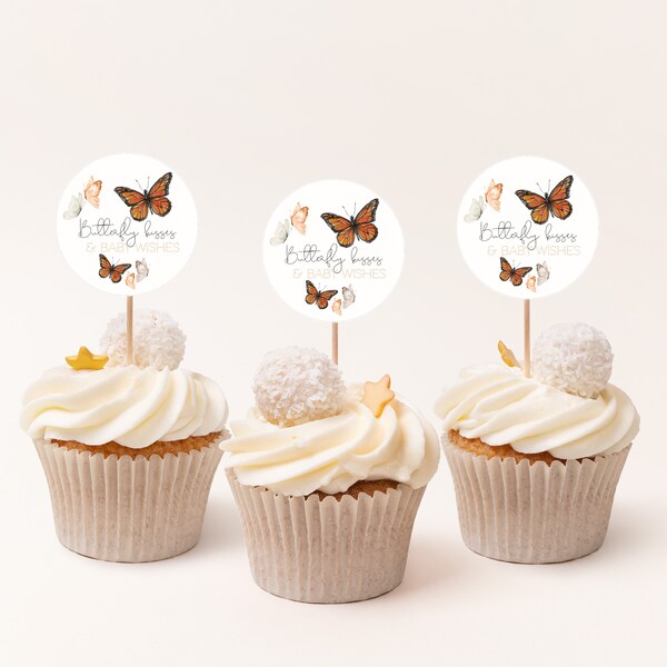 Printable Butterfly Cake Topper - Etsy
