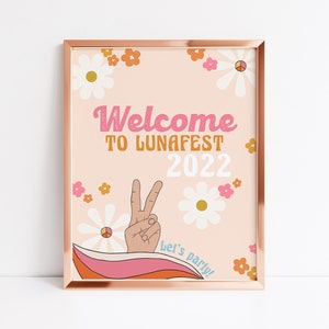 EDITABLE Groovy Welcome Birthday Board, Retro 1st Birthday Board, First ...