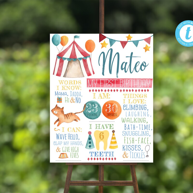 Circus Birthday - Etsy