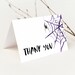 Halloween Thank You Fall Tent Fold Thank You Spider Web - Etsy