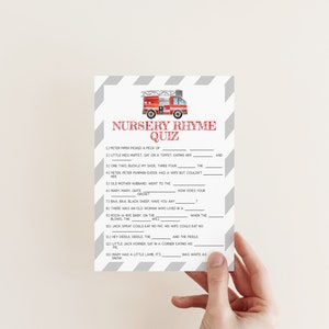 Firetruck Baby Shower Games, the Price is Right, Baby Word Scramble ...