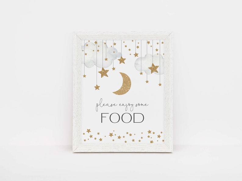Twinkle Twinkle Little Star Food Sign Enjoy Some Food Buffet - Etsy