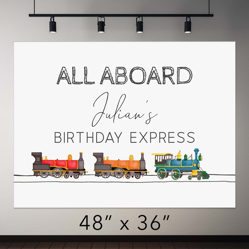 Birthday Party Train - Etsy