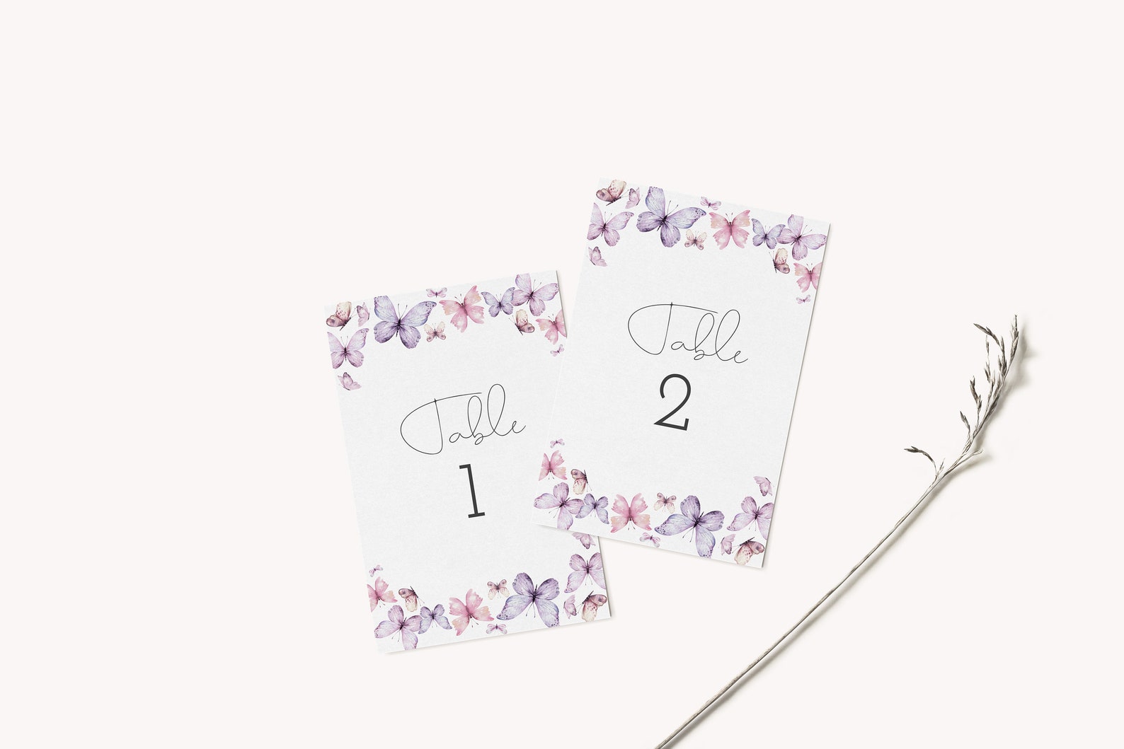 Butterfly Table Numbers, Custom Place Cards, Butterflies Baby Shower ...
