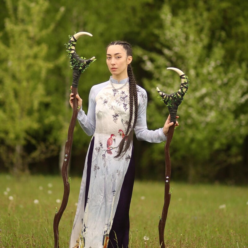 Crescent Cosplay Staff - Etsy