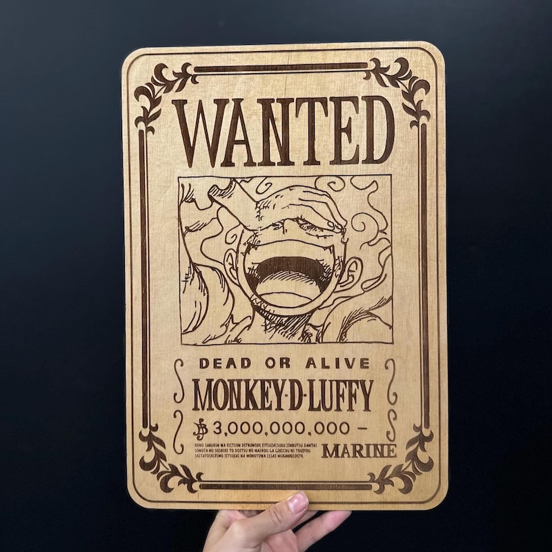 Luffy One Piece Wanted Poster - Etsy