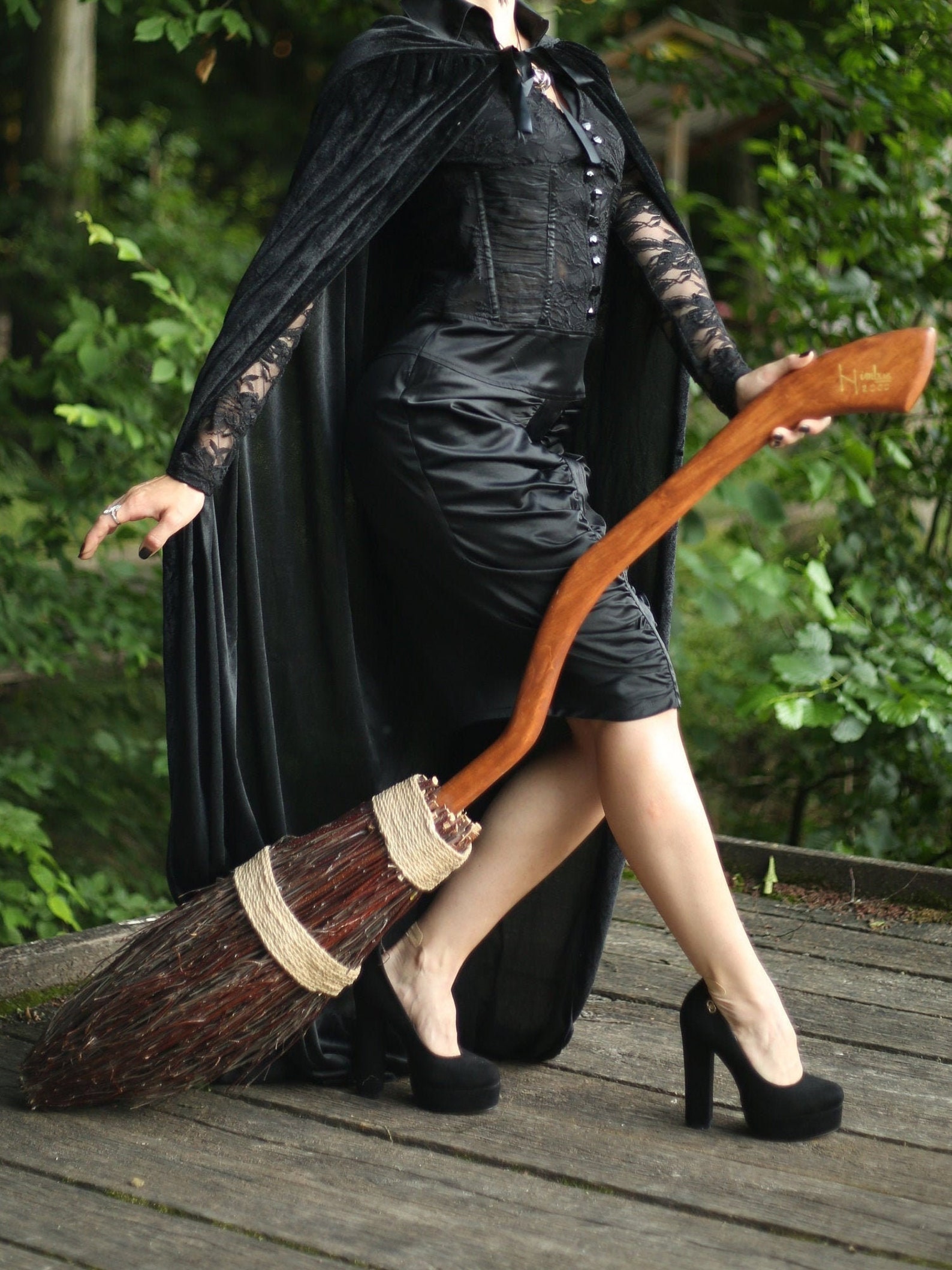 Handmade Witch Cosplay Broom Wizard Cosplay Broomstick Etsy