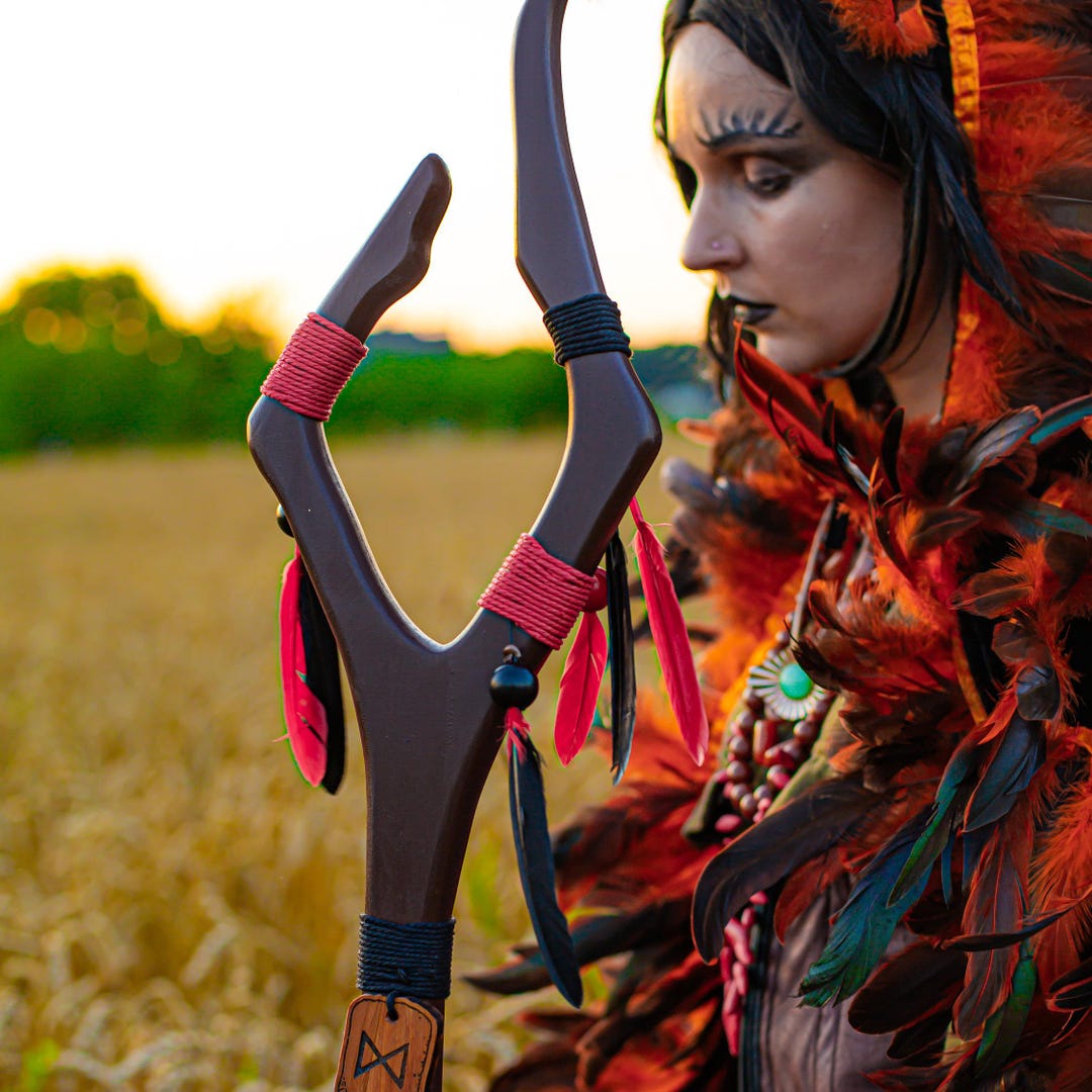 Shamanic Runebind Staff Runeweaver's Scepter Whispering Rune Carver ...