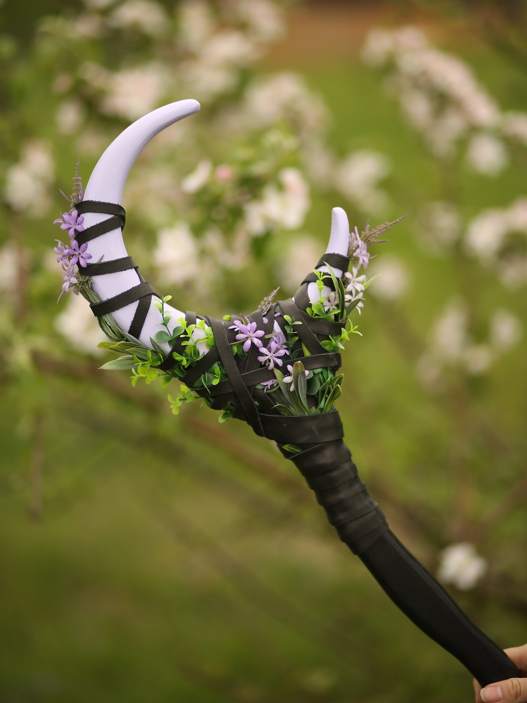 Crescent Purple Moon Staff Magical Stick Cosplay Wizard - Etsy Canada