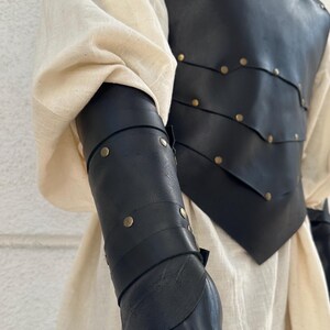 Leather Bracers Medieval Leather Bracers Archery Armguard Elven ...