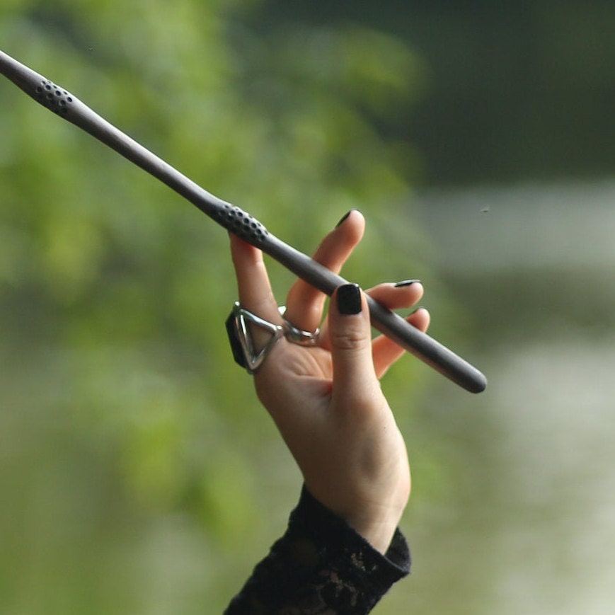 Elder Magic Wand Wizards Rod Magic Spell Wand Wicca - Etsy