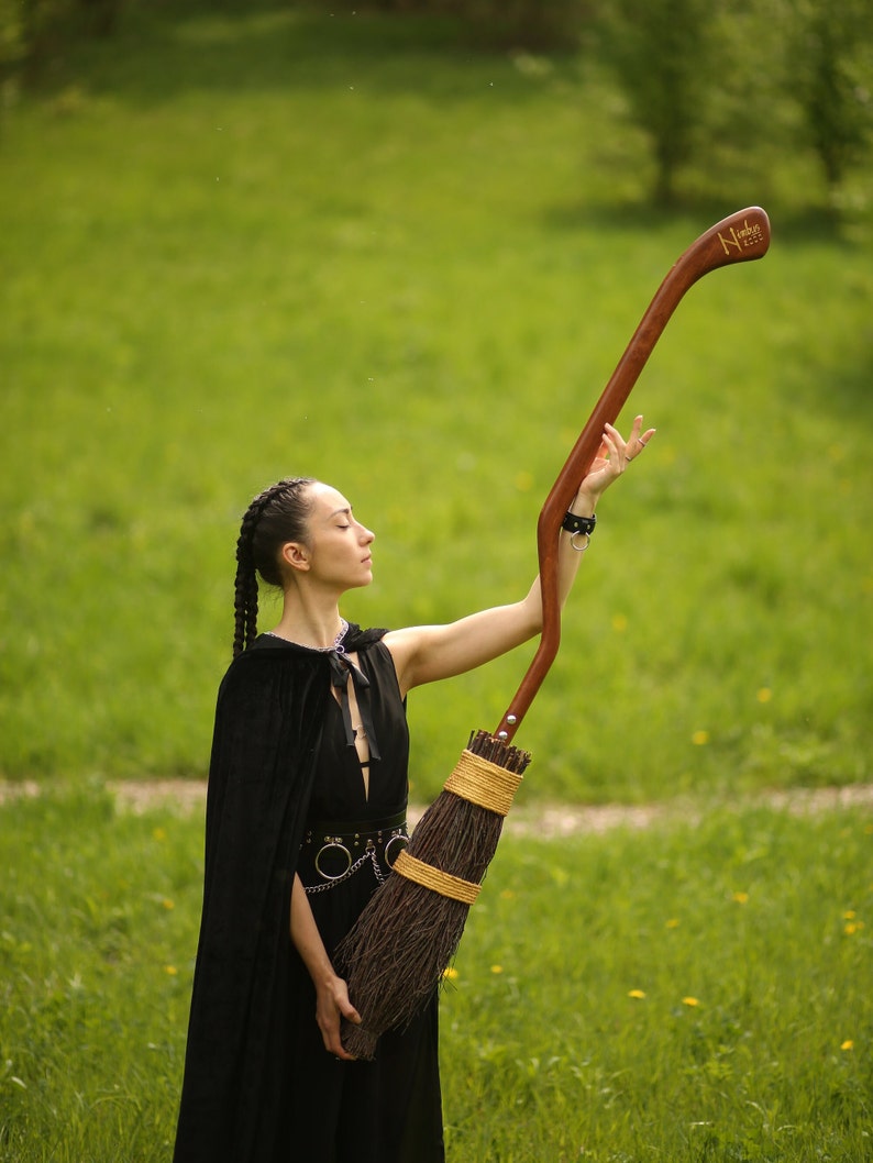 Handmade Witch Cosplay Broom Wizard Cosplay Broomstick Etsy