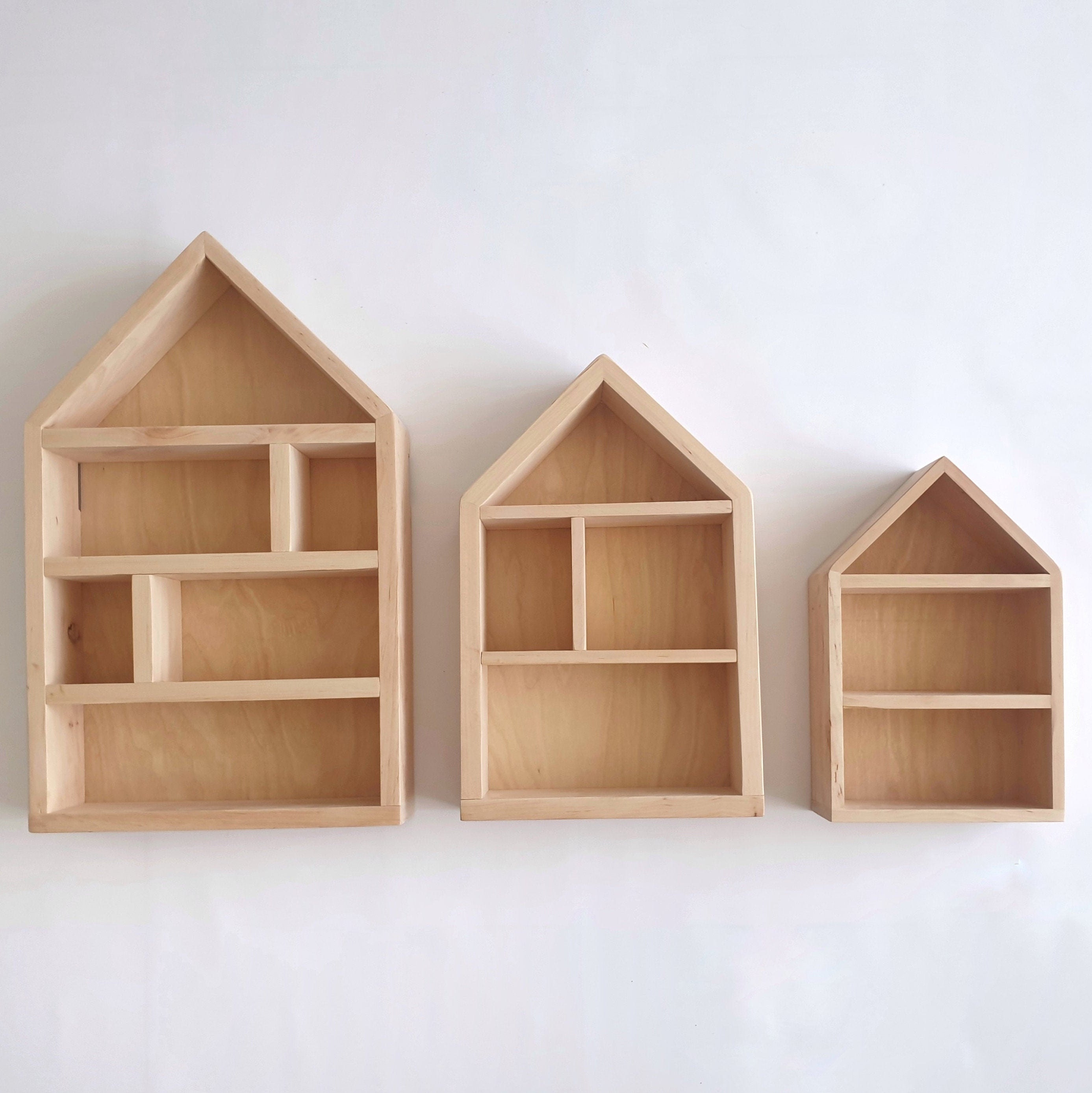 House Shaped Shelf Wooden House Nursery shelf Wooden Shelf | Etsy