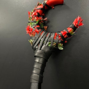 Black Leather Moon Staff, Magical Stick Cosplay, Wizard, Witchcraft and ...