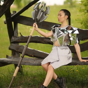 Azog’s War Mace – Wooden Orc Battle Axe Staff | Warrior Cosplay & LARP ...