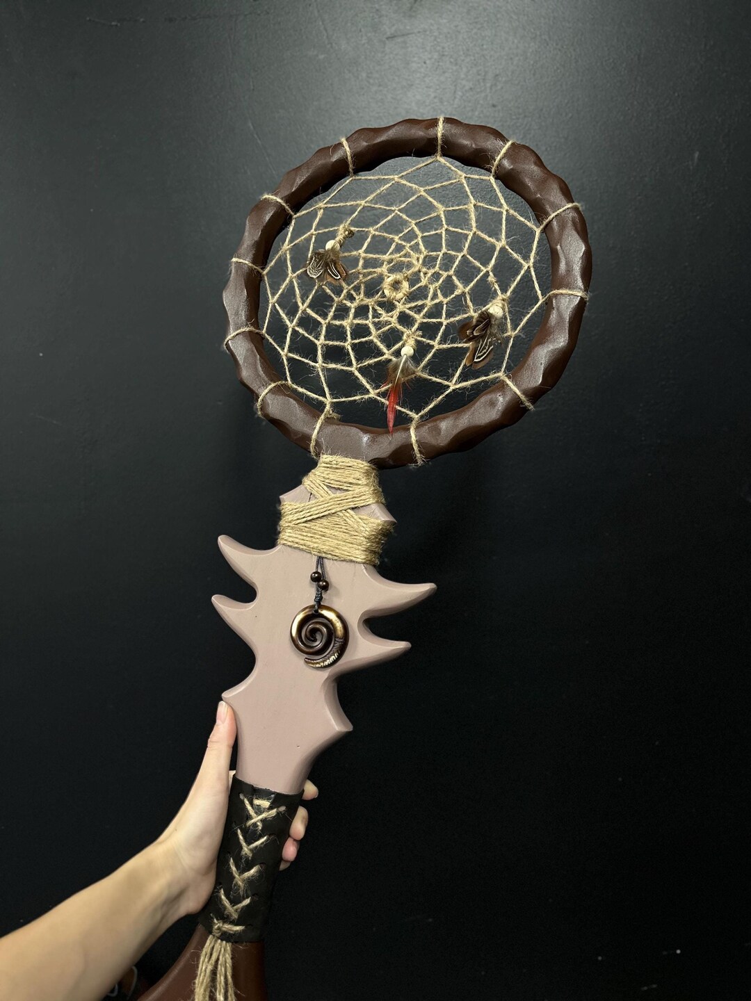 Dream Catcher Staff, Native American Staff With Dreamcatcher Web, Dream ...