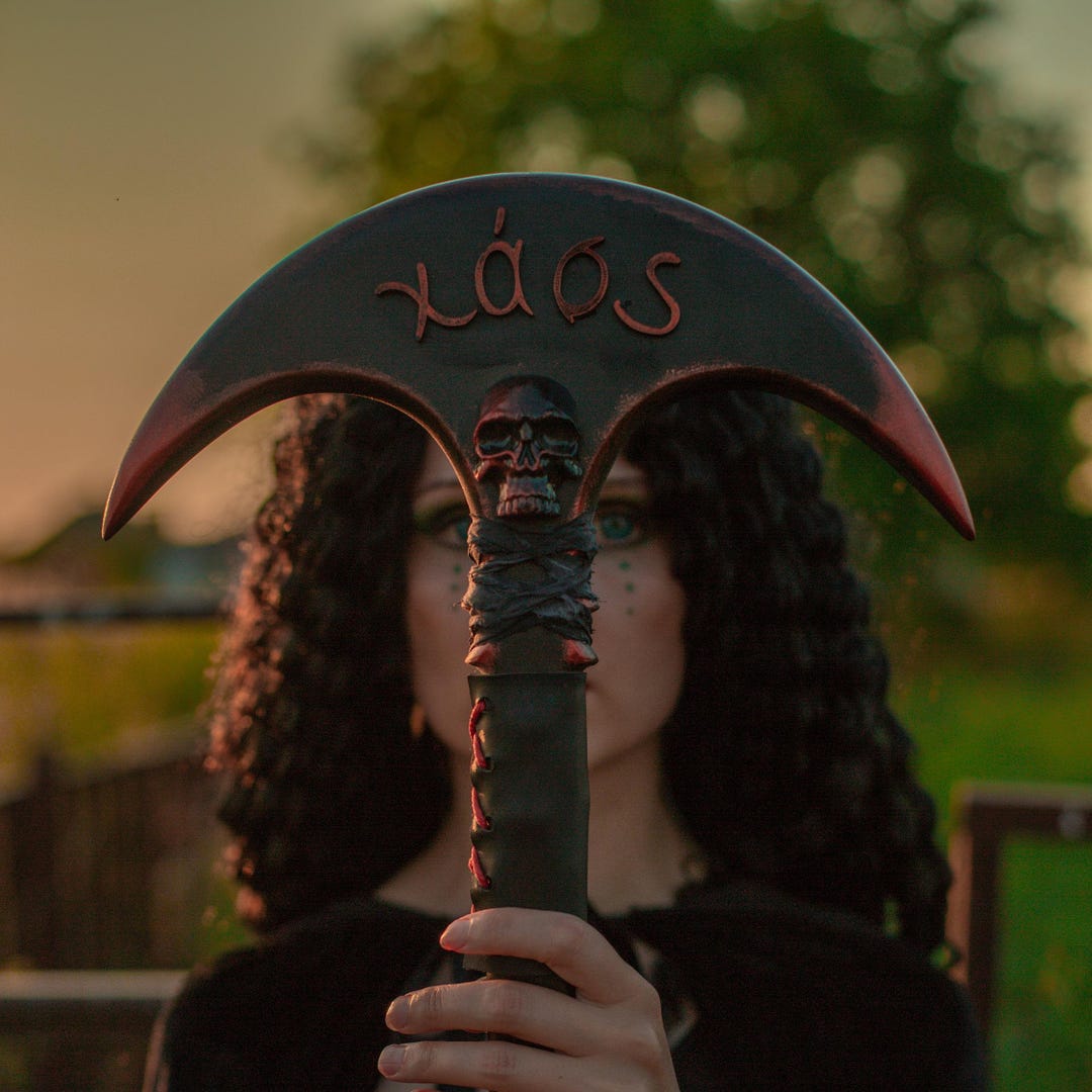 Skull Cosplay Staff Сhaos Assasins Creed Executioner Unleash the Chaos ...