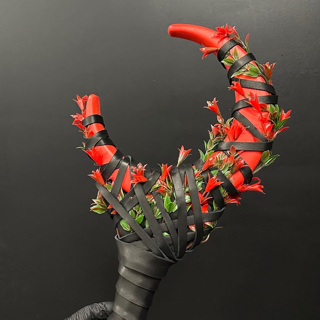 Black Leather Moon Staff, Magical Stick Cosplay, Wizard, Witchcraft and ...