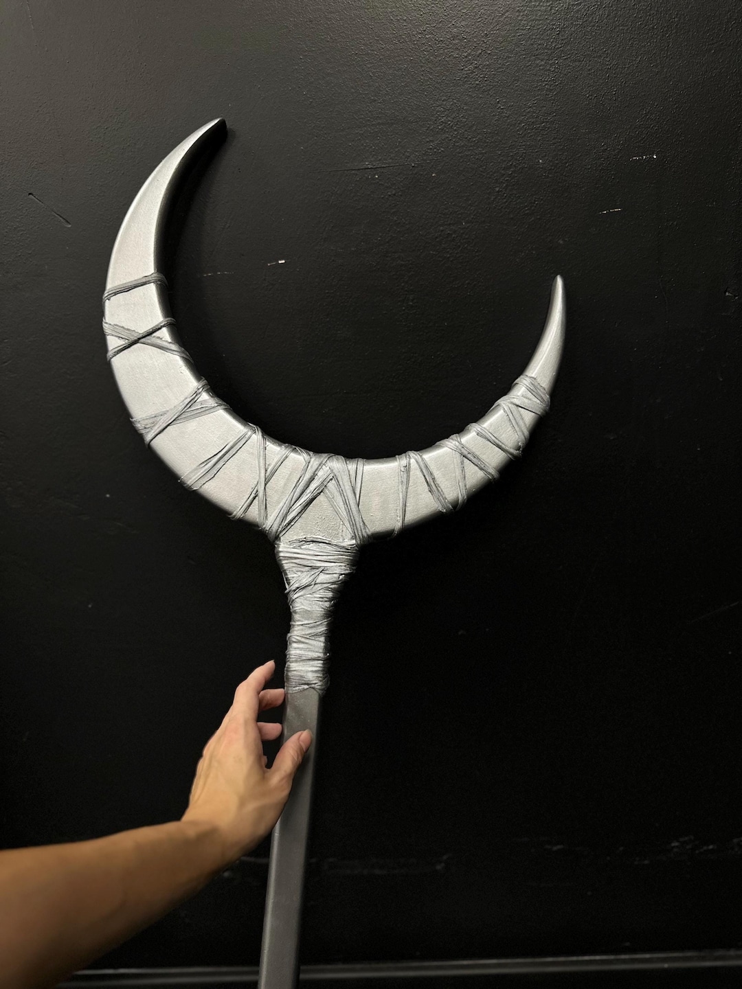 Moon Khonshu, Silver Staff, Moon Knight Сostume, Cosplay Weapon ...