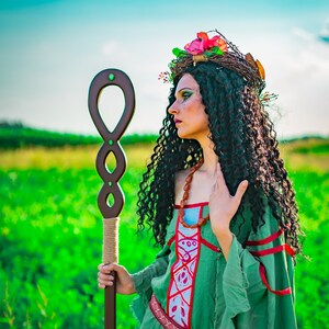 The Celestial Ellipse Staff an Enchanting Druid Staff Enchanted Nature ...