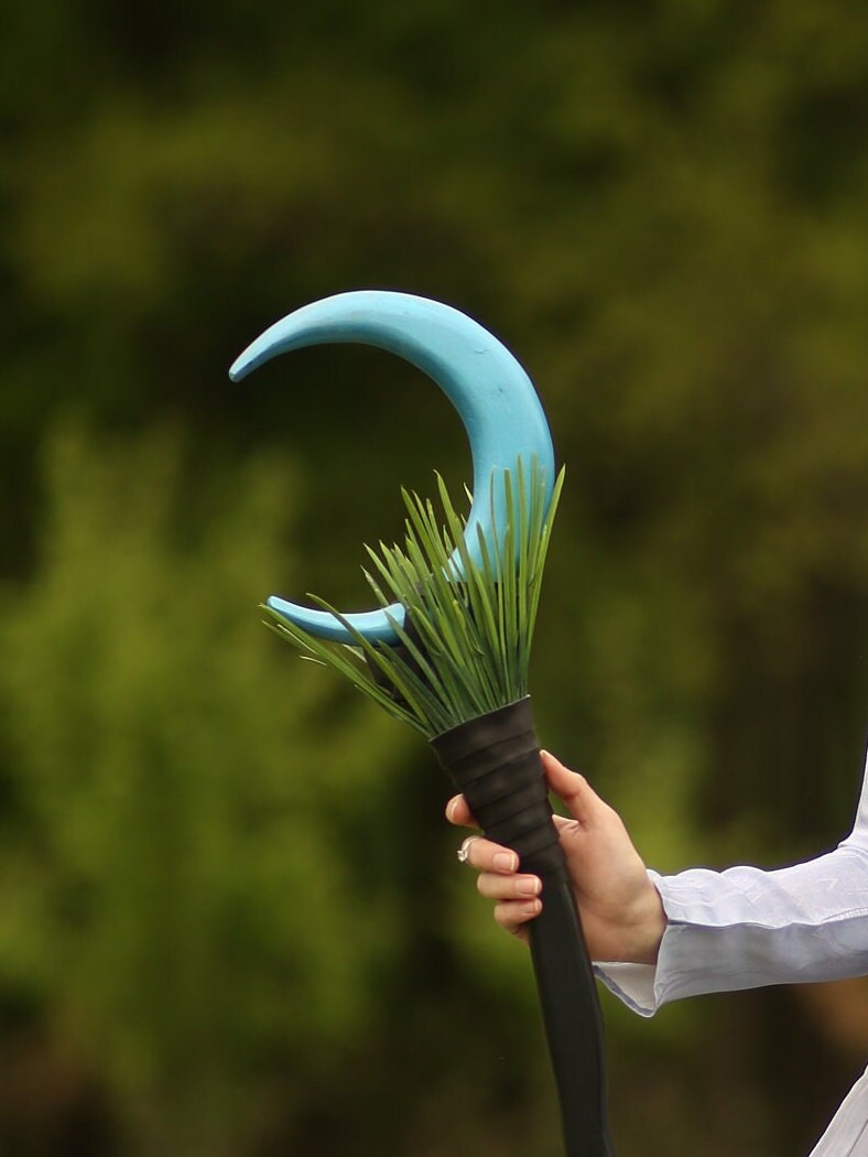 Crescent Purple Moon Staff Magical Stick Cosplay Wizard - Etsy Canada