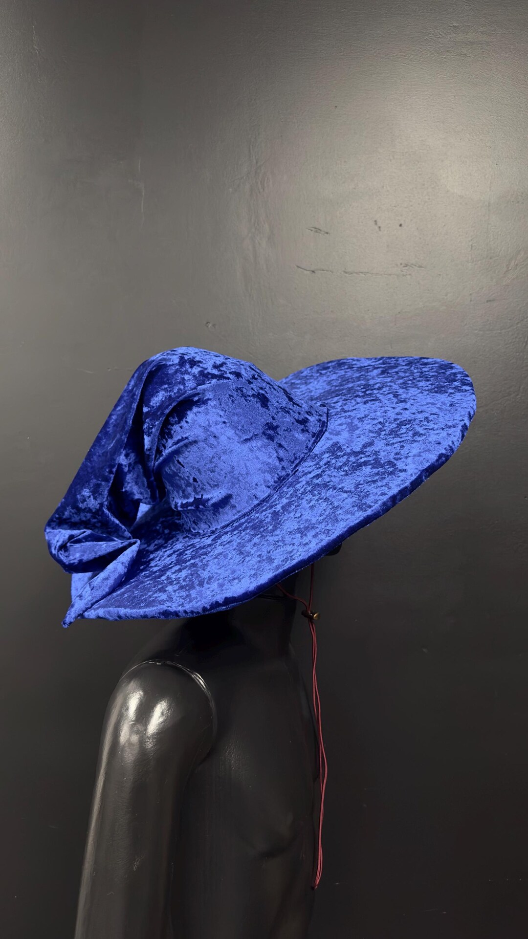 Blue Crushed Velvet Wizard Hat, Custom Magic Hat, Custom Magic Hat ...