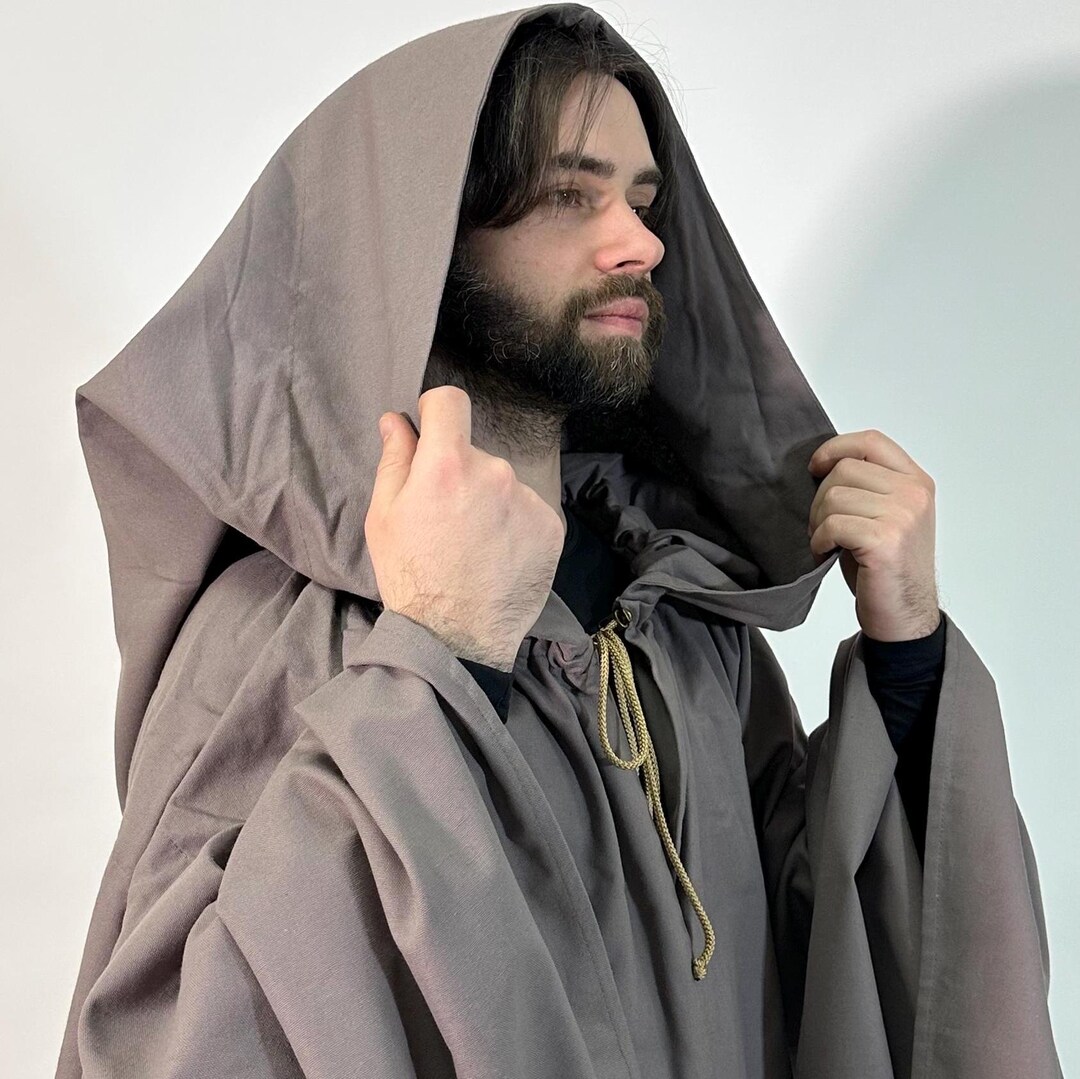 Cloak for Wizard, Hooded Cloak, Sorcerer Robe, Arcane Cloak, Wizardry ...