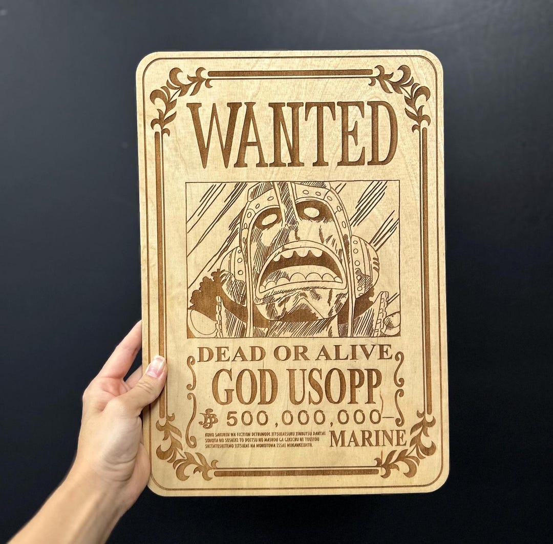 One Piece God Usopp Sign, God Usopp Magnetic Wall Plaque, Divine Usopp ...