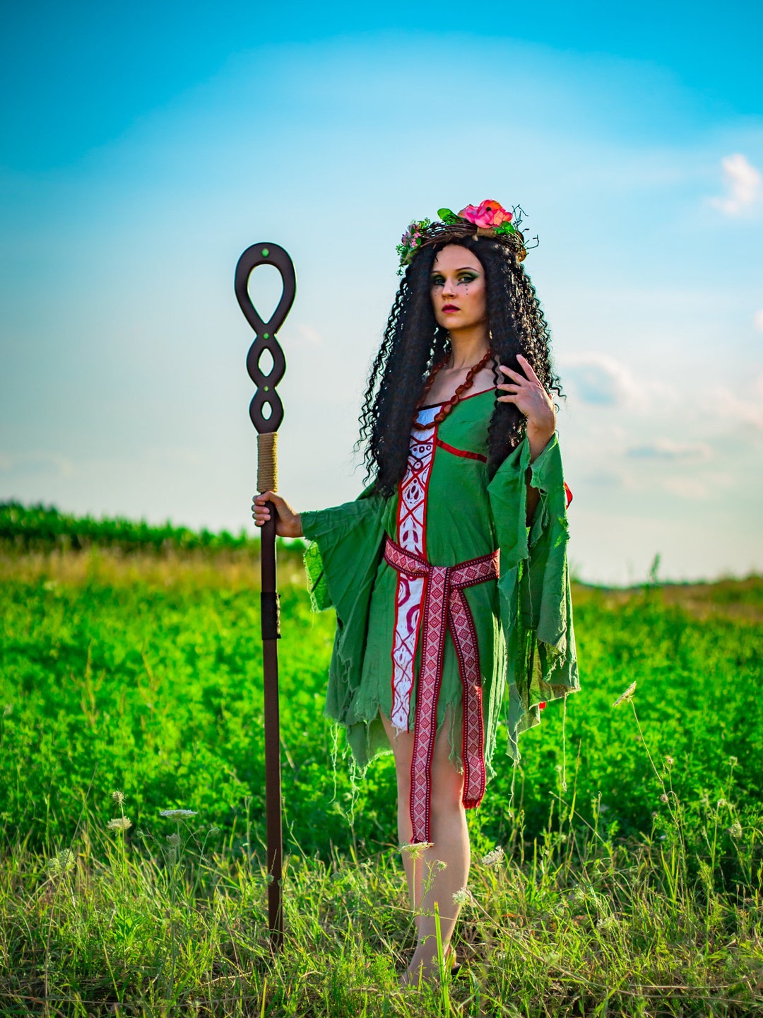 The Celestial Ellipse Staff an Enchanting Druid Staff Enchanted Nature ...
