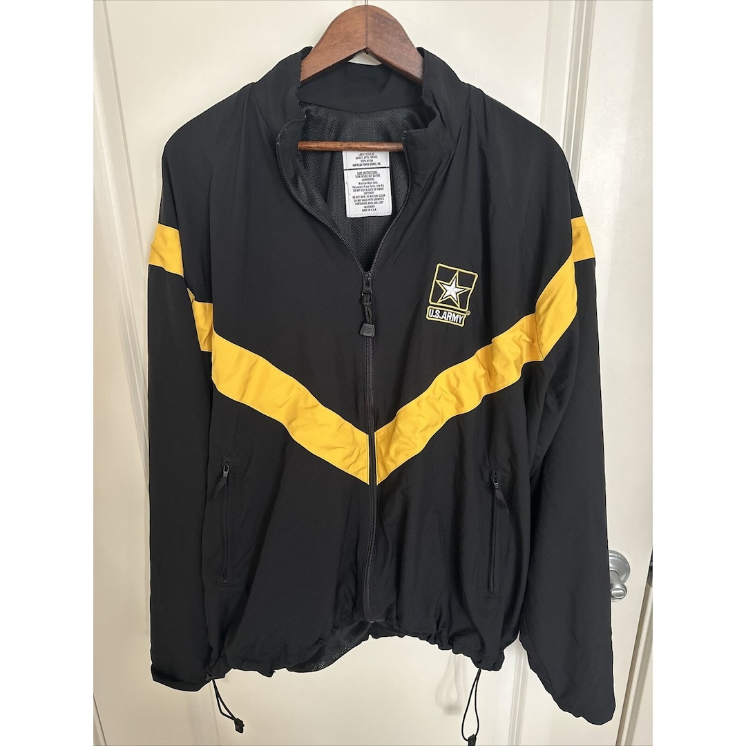 US Army Track Suit Set Jacket With Pants APFU Men's Size Large Regular ...