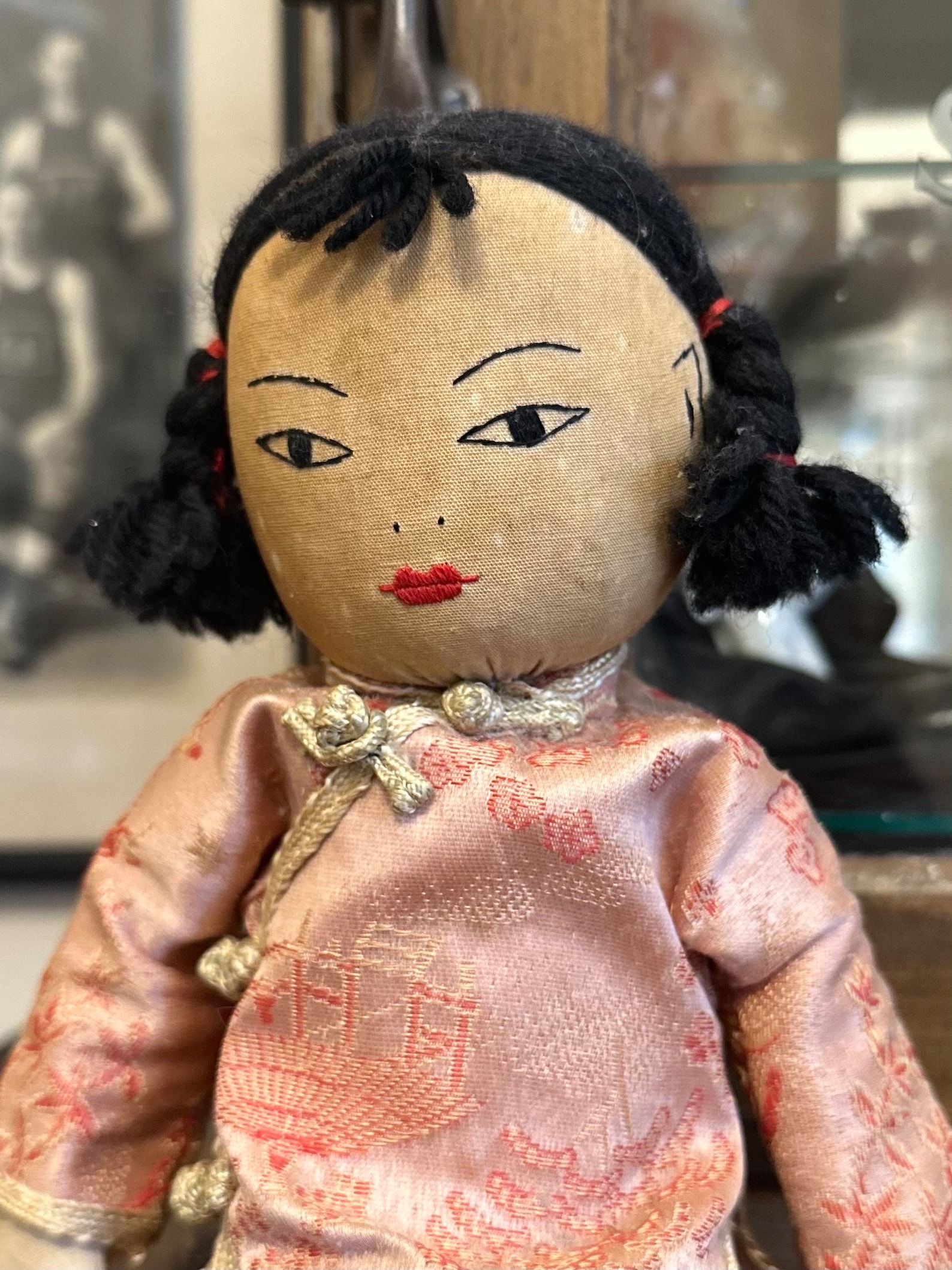 Vintage 1960s Ada Lum Chinese Cloth Doll Traditional Outfit Midcentury ...