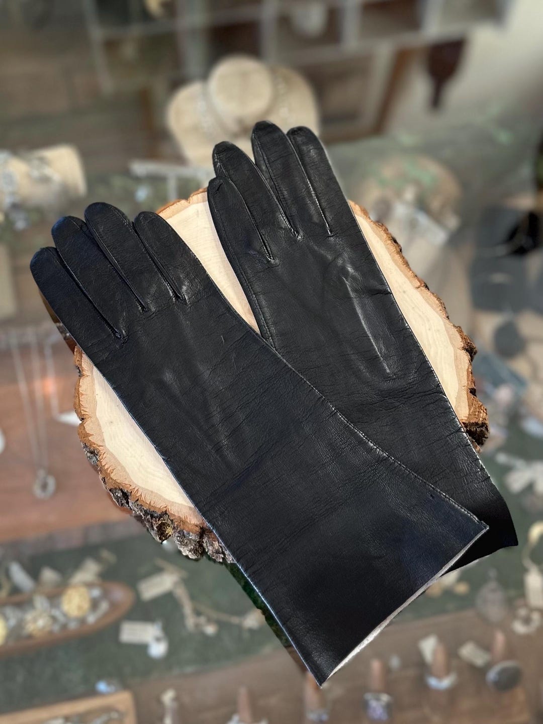 Vintage Madova Gloves Florence Italy Black Leather Women’s Gloves Size ...