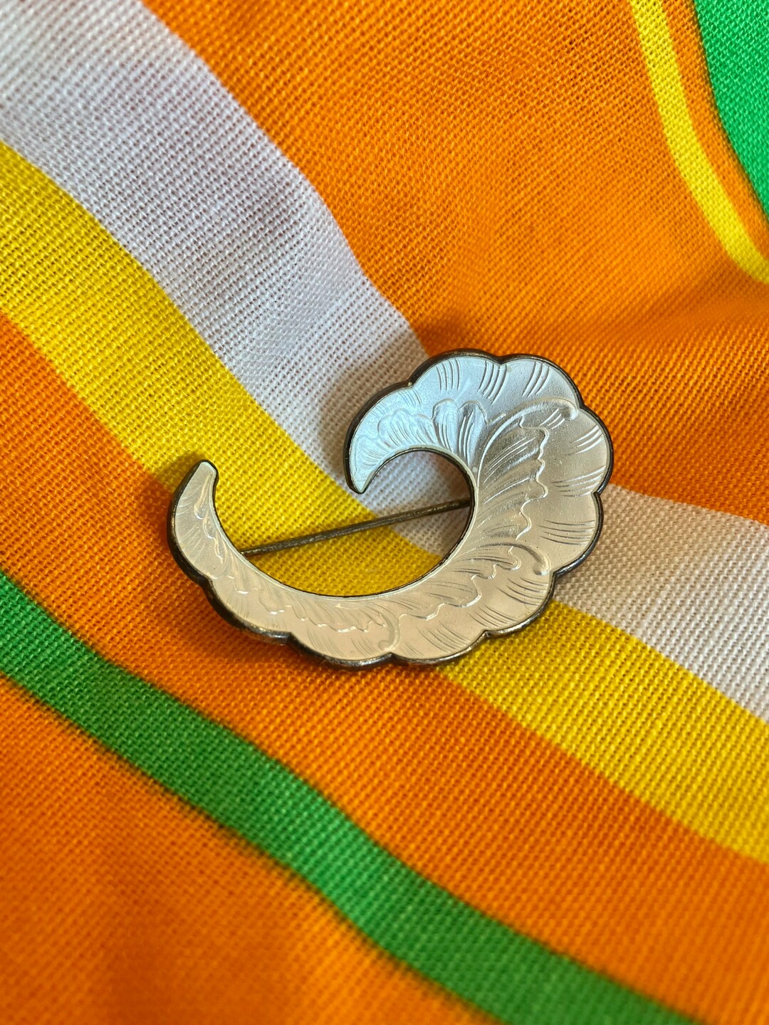 Vintage Modernist Swirl Brooch Pin Mid Century Modern 925 Sterling ...