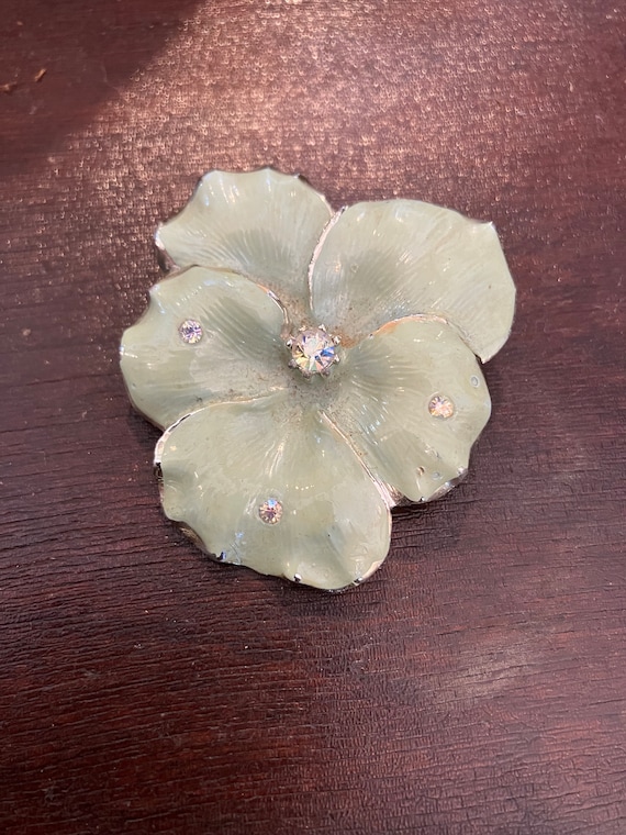 coro 1940s enamel crystal - Gem