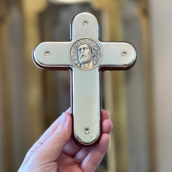 Sterling Silver Wall Cross - Etsy