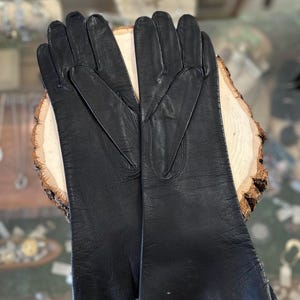 Vintage Madova Gloves Florence Italy Black Leather Women’s Gloves Size ...