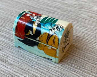 Carved Bone Trinket Box - Etsy