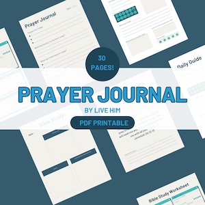Bible Study Guides, Prayer Journal, Sermon Notes, Faith Digital Planner ...