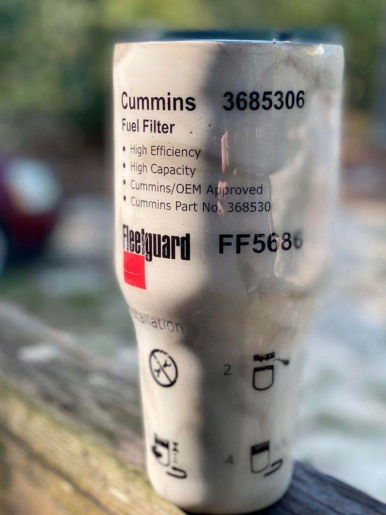 Fuel Filter Tumbler Tumbler for Men Mechanic Tumbler Custom | Etsy