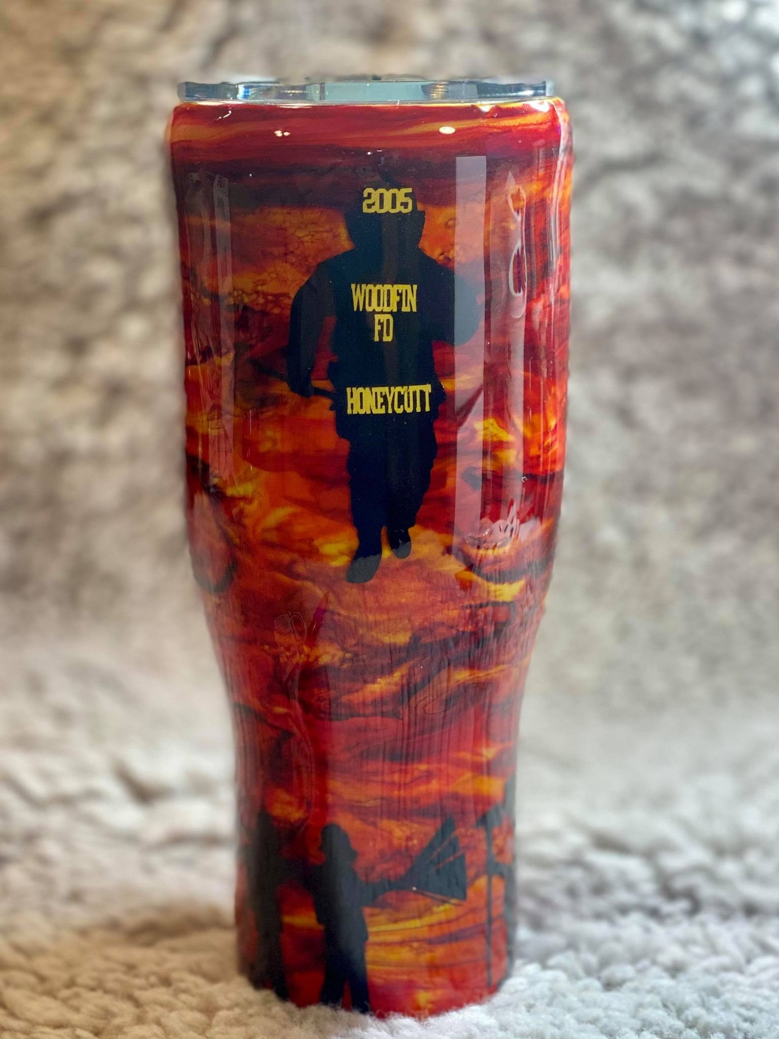 Fire Fighter Tumbler Fire Fighter Alcohol Ink Tumbler - Etsy.de