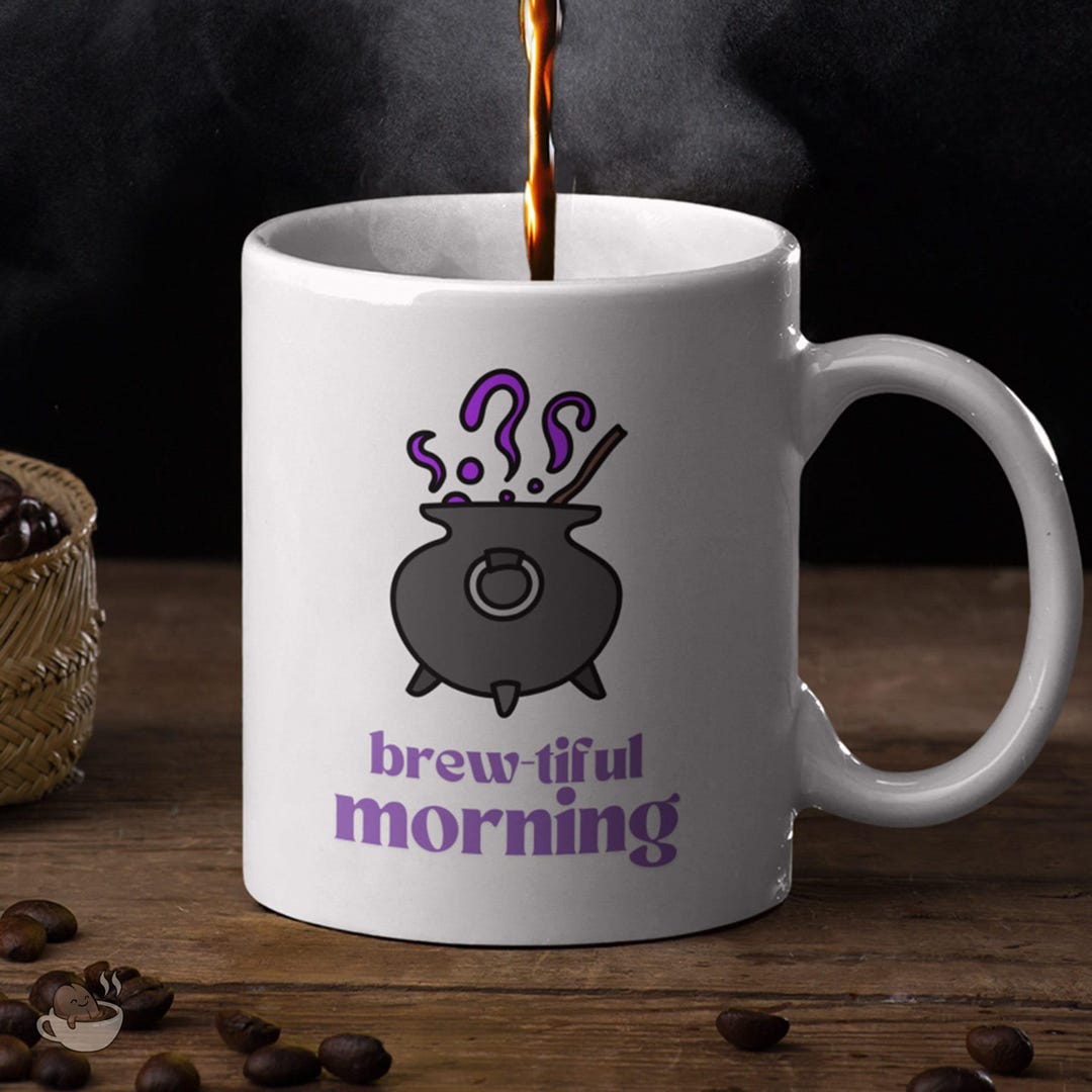 Brew-tiful Morning Cauldron Mug Start Your Day With a Magical Sip - Etsy