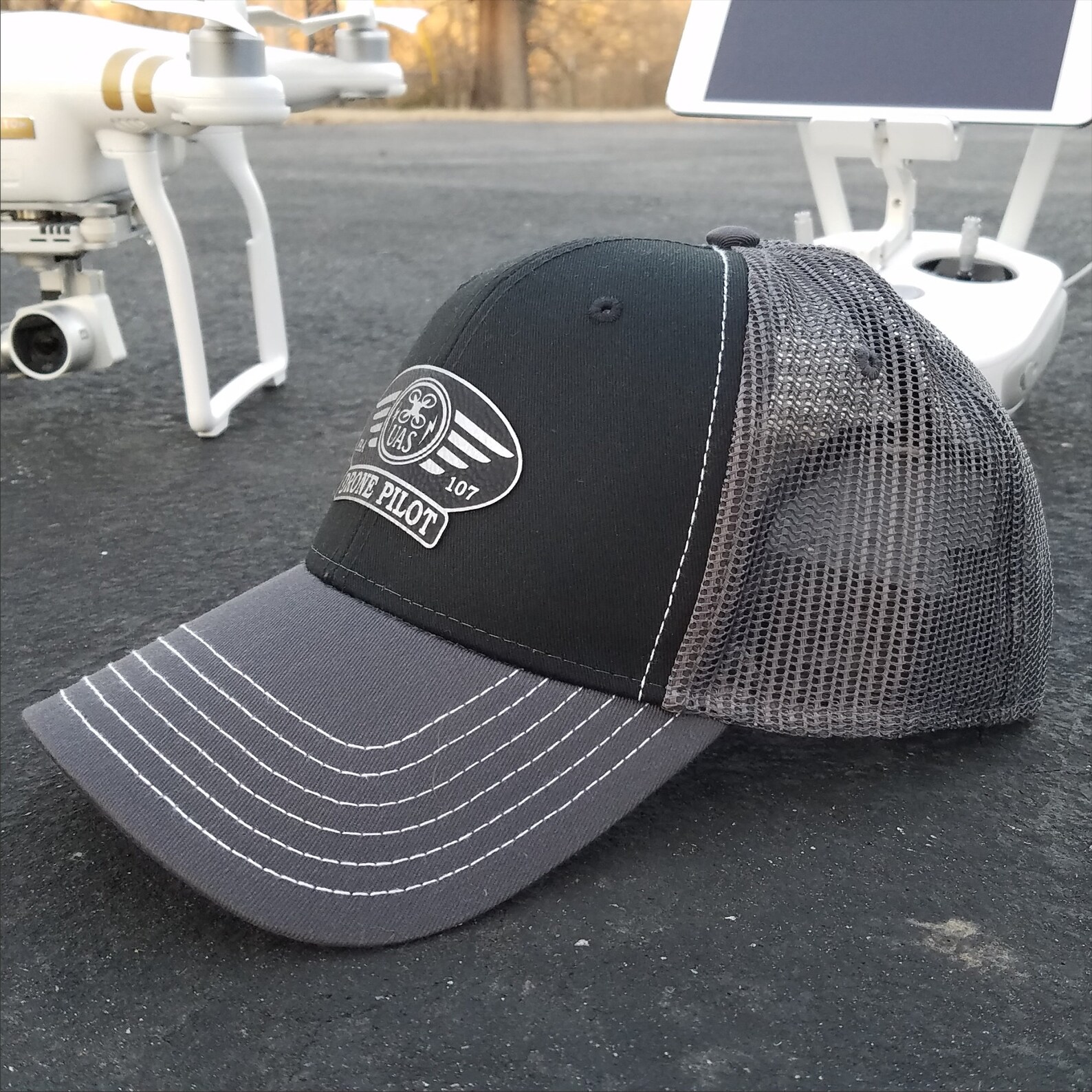Drone Pilot Hat - FAA UAS Part 107 Cap for DJI Phantom Mavic & Inspire ...