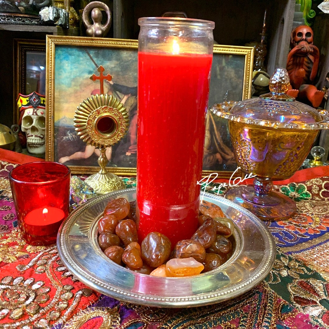 Wall of Fire Protection 7 Day Ritual Candle Spell - Candle Altar ...