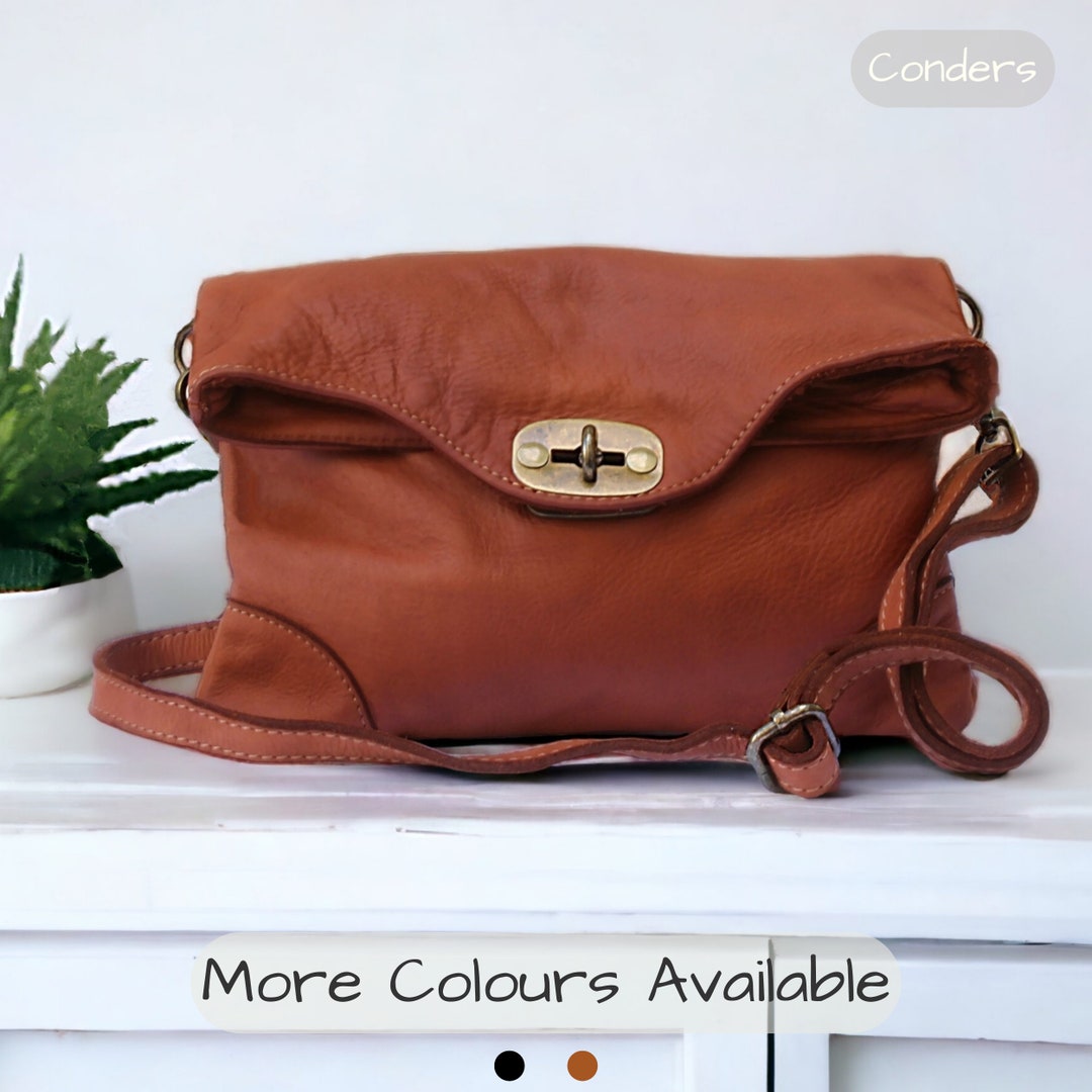Soft Tan Leather Handbag, Brown Leather Bag, Leather Crossbody Bag ...