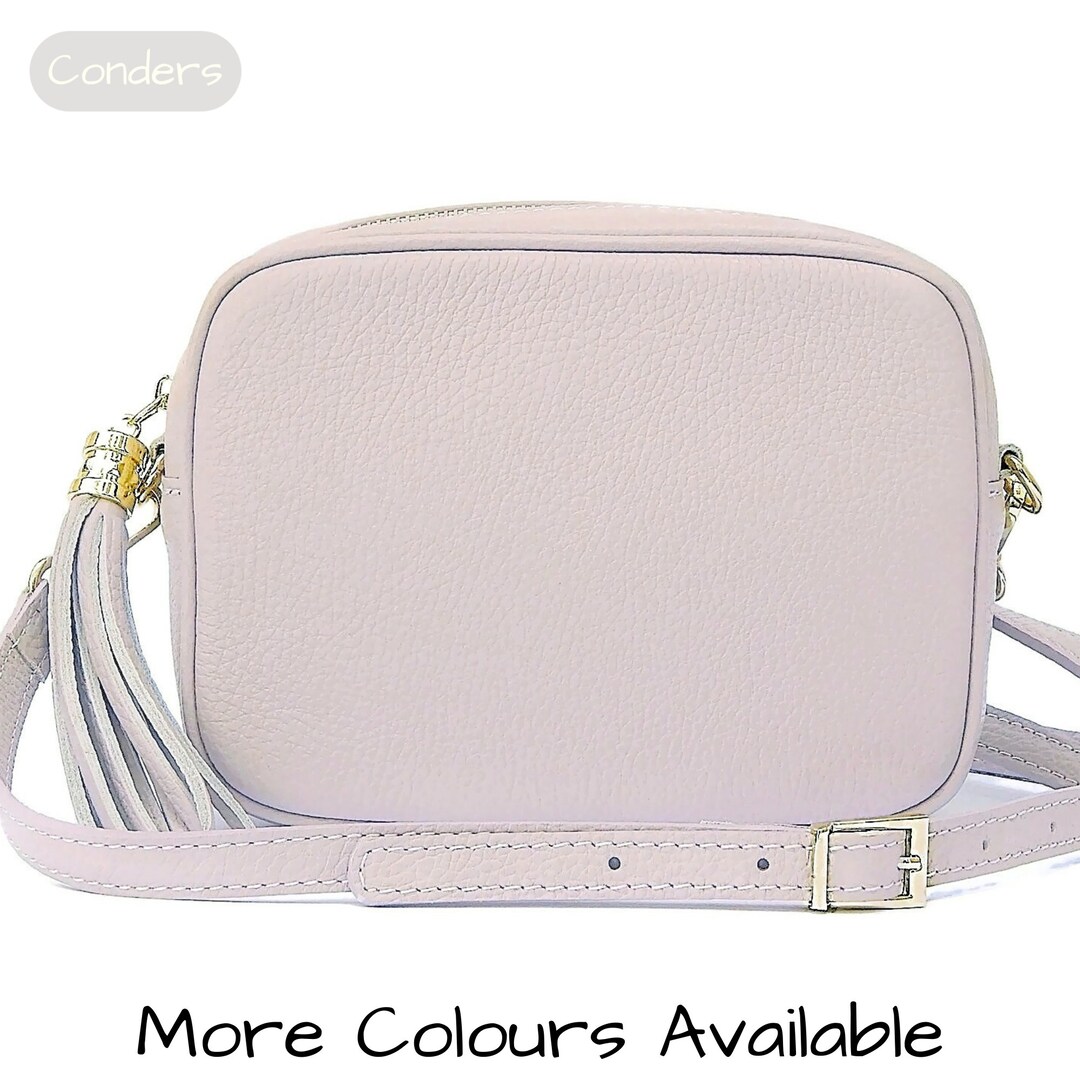 Lilac Camera Bag, Italian Leather Crossbody Bag, Small Leather ...
