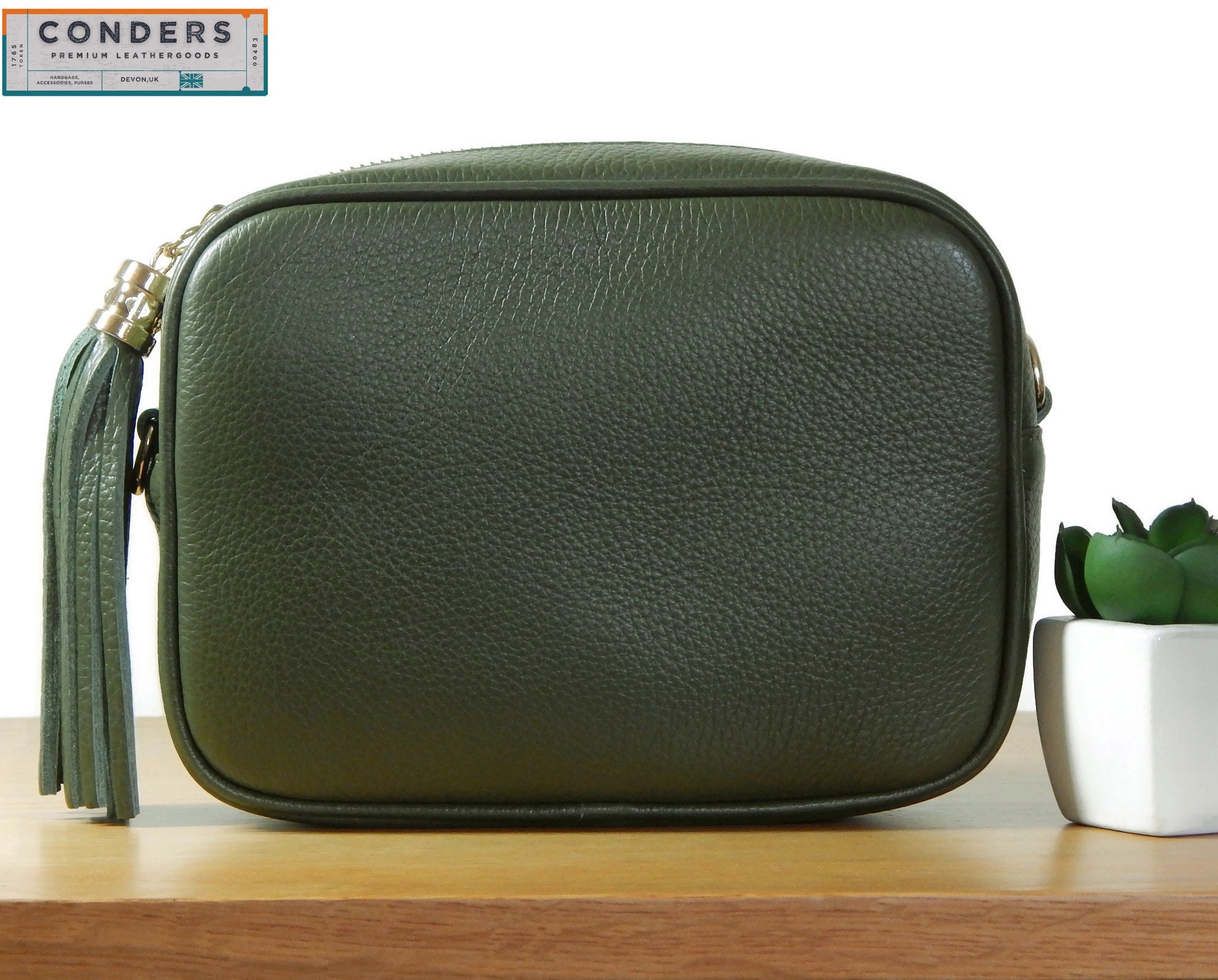 Green Camera Bag Italian Leather Crossbody Bag Small Leather | Etsy UK
