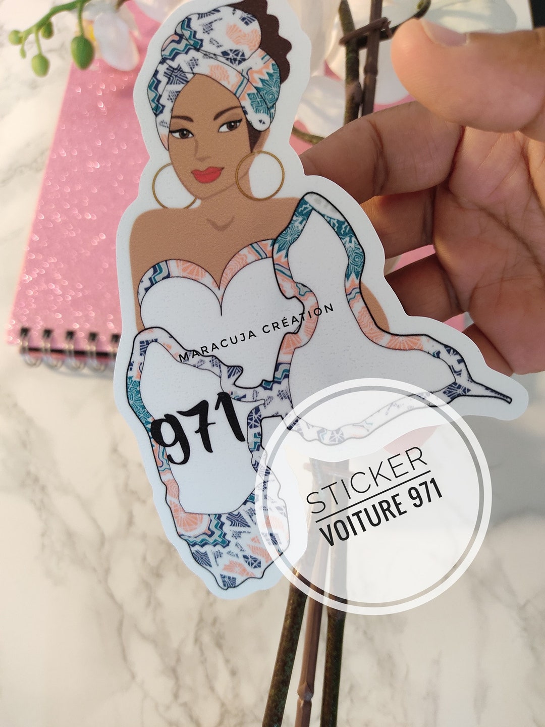 Car Sticker FANNY GUADELOUPE - Etsy