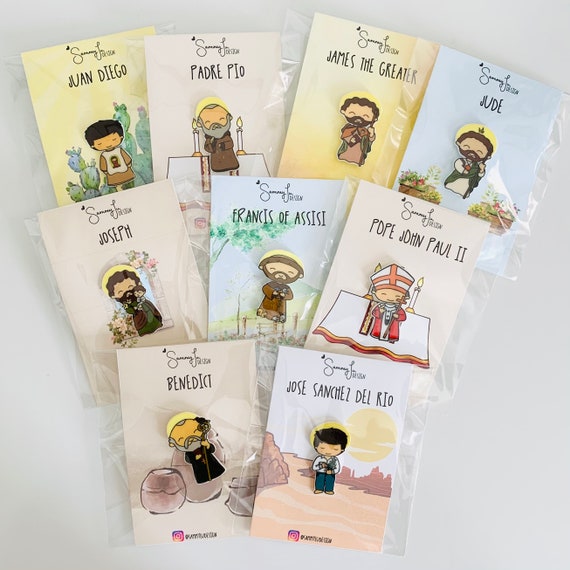 Male Saint Pins - Etsy